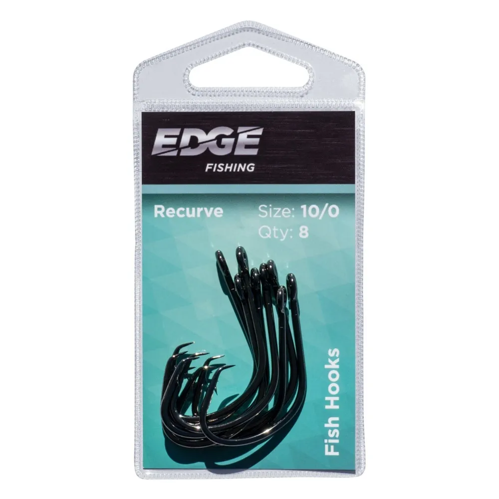 Edge Hooks Inline Recurve 10/0 8pc | Road Tech Marine