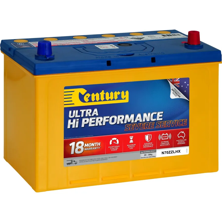 Century Hi Performance 4WD Battery NS70L MF 650CCA 75AH 12V | Road Tech ...