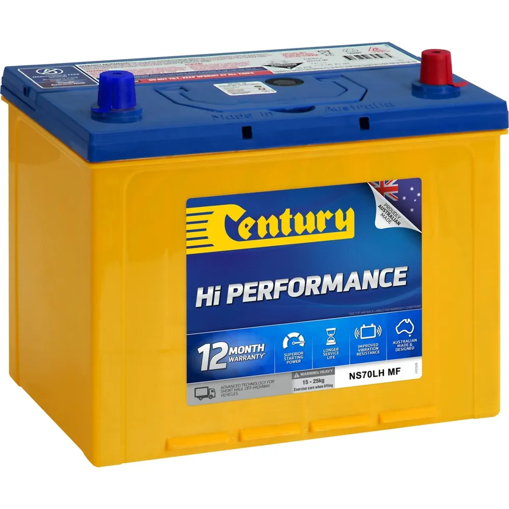 Century Hi Performance 4WD Battery N70ZZ MF 720CCA 85AH 12V | Road Tech ...