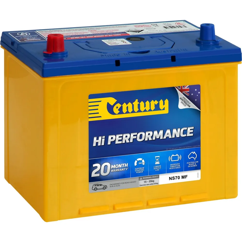 Century Hi Performance 4WD Battery N70ZZ MF 720CCA 85AH 12V | Road Tech ...
