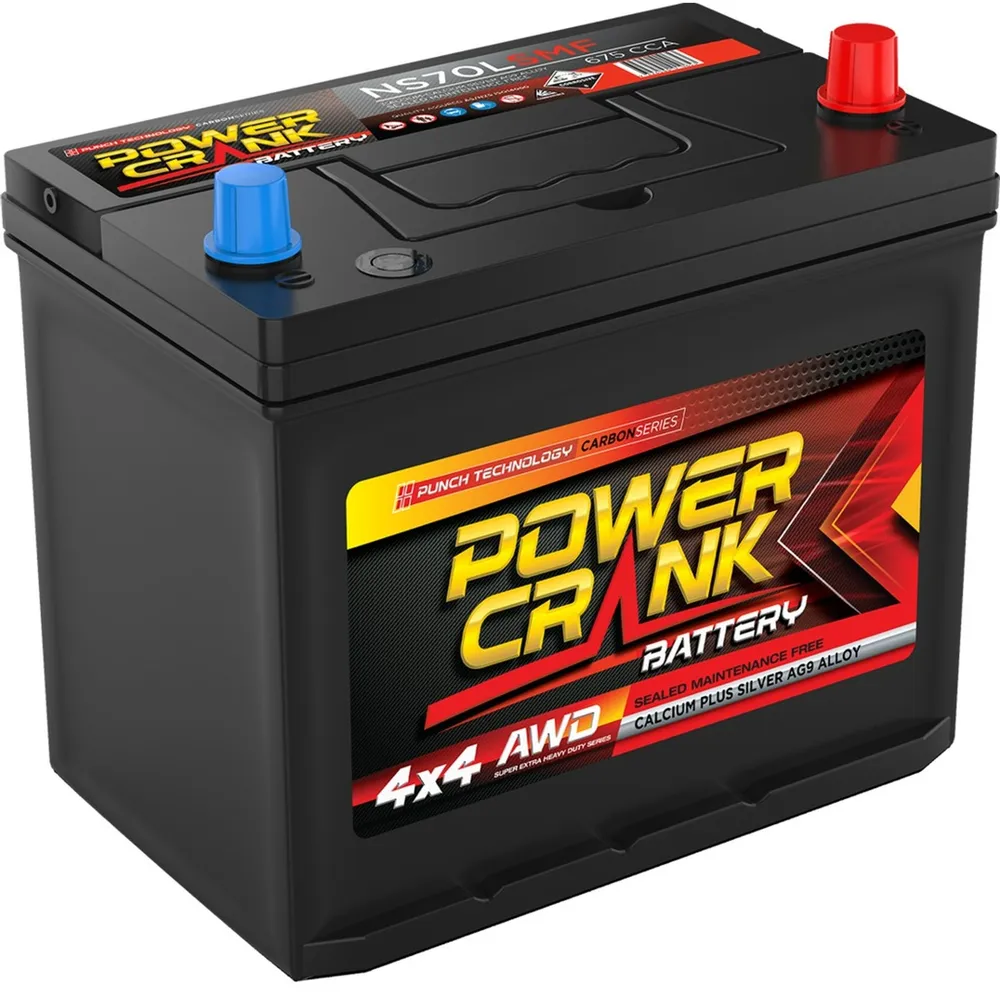Power Crank 4X4 / AWD Series Starting Battery NS70LSMF | Road Tech Marine