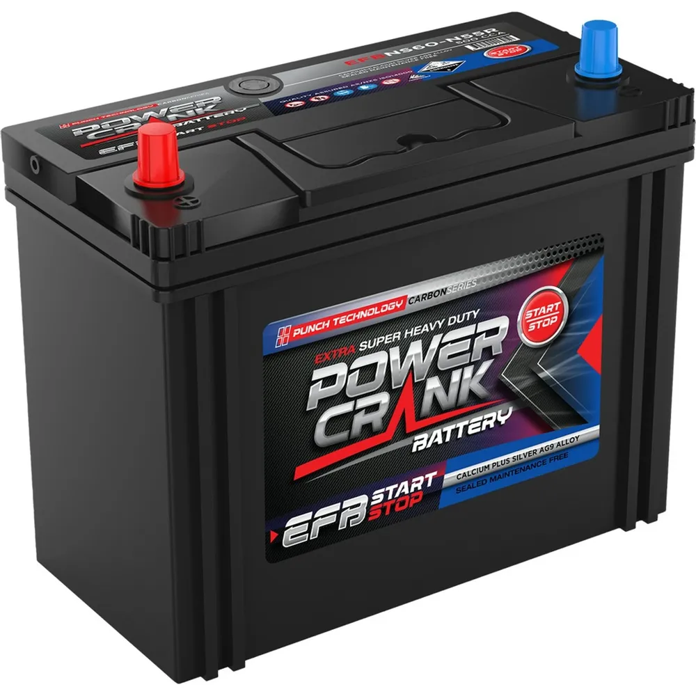 Power Crank Efb Series, Enhanced Flooded Stop Start Battery EFBNS60 ...