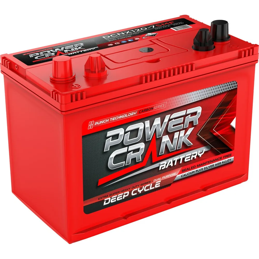 Power Crank Dual Purpose Series, Starting / Deep Cycle Battery DCNX120 ...
