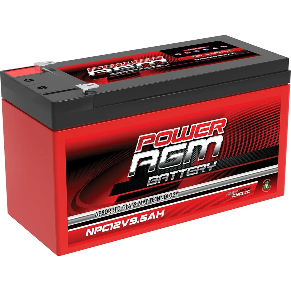 Power Crank Power AGM 12 Volt AGM Cyclic Battery NPC12V9.5AH | Road ...