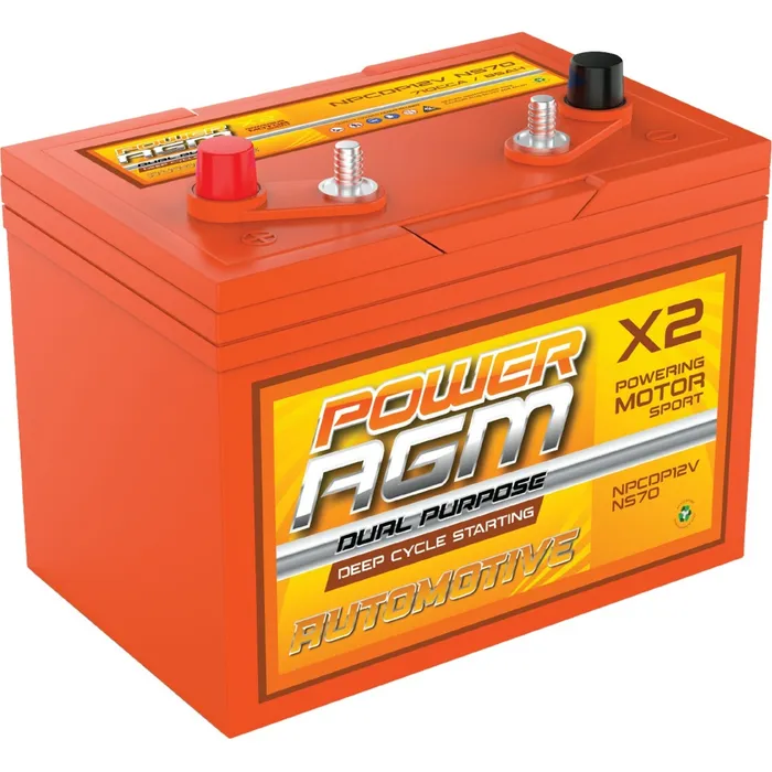 Power Crank Power AGM Dual Purpose AGM Automotive Series Deep Cycle And ...