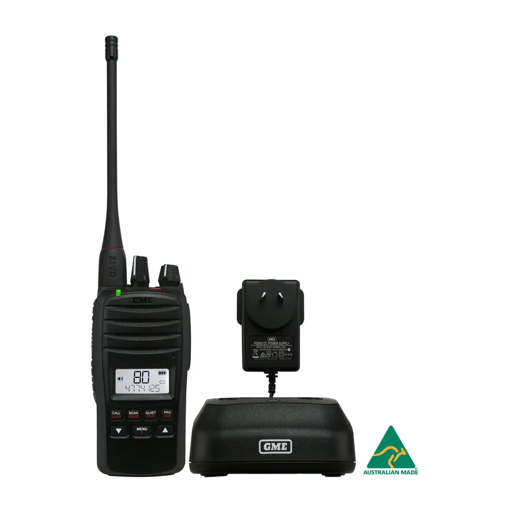 GME 5/1 Watt IP67 UHF CB Handheld Radio - Blaze Orange TX6600S | Road ...