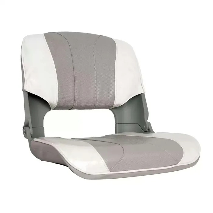 Skipper Boat Seat Folding Upholstered 5 Panel Grey/White MA 703-52 ...