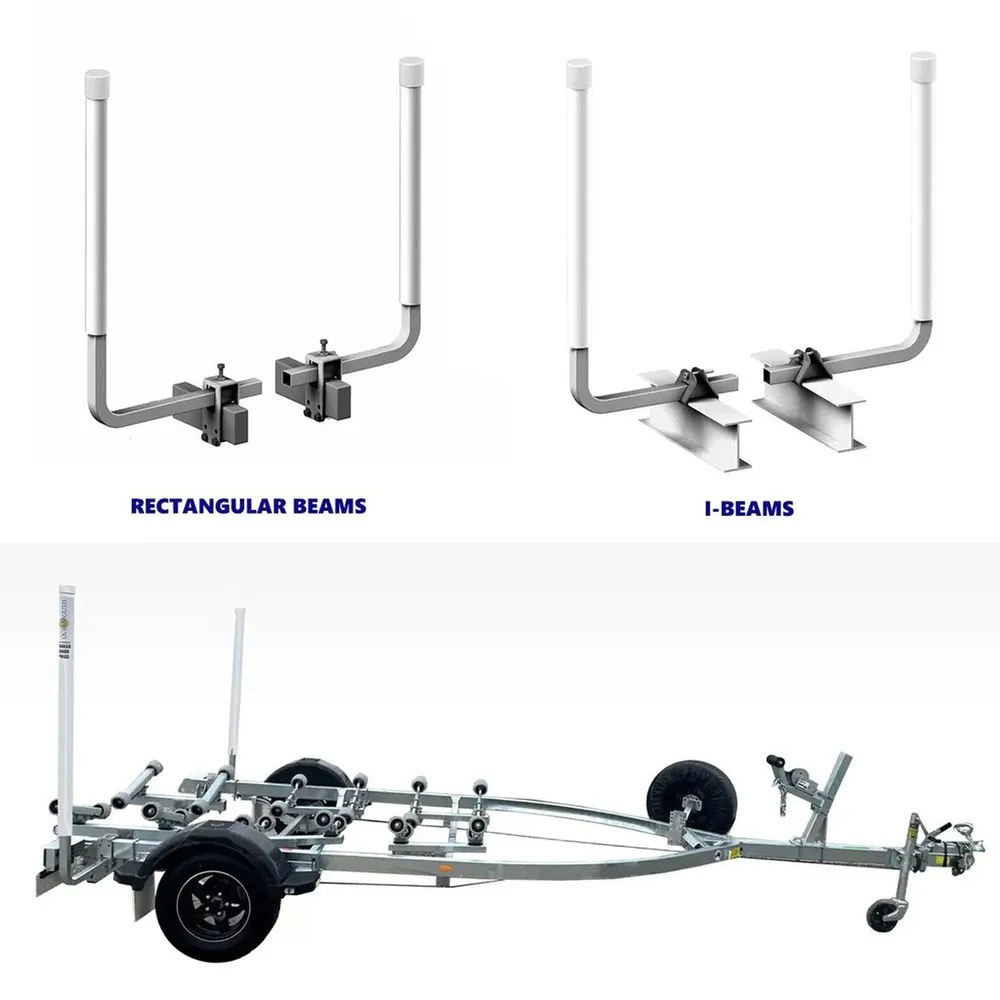 BOAT TRAILER POLE GUIDES (RECTANGULAR BEAMS) 1520 mm (60'') | Road Tech ...