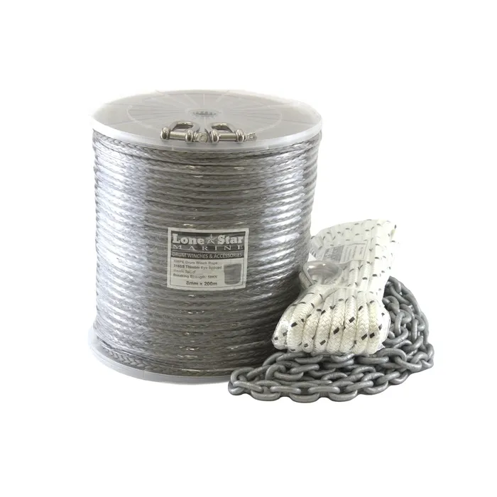 Lone Star HSC8x200Anchor Line Kit - 200m Rope and 12m Chain | Road Tech ...