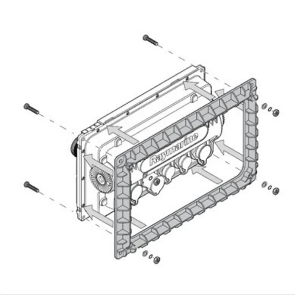 Raymarine AXIOM Pro 9 / eS9 Rear Mounting Bracket | Road Tech Marine