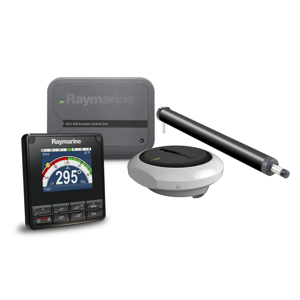 Raymarine Evolution Tiller Pilot with p70s control head, ACU-100, EV1 ...