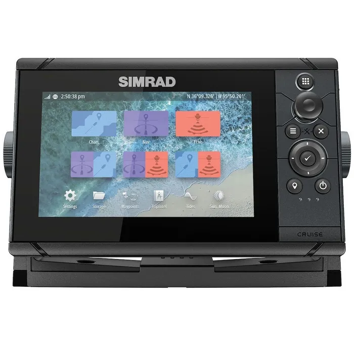 Simrad Cruise 7 MFD with AUS/NZ Navionics Maps and 83/200 Transducer ...