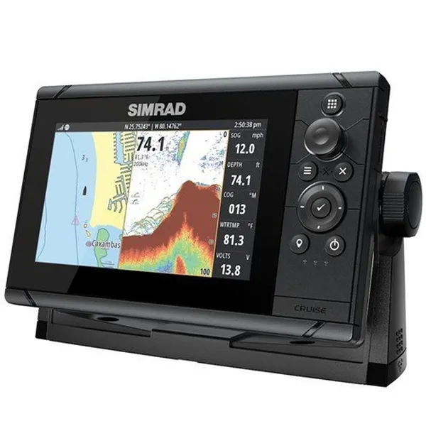 Simrad Cruise 7 MFD with AUS/NZ C-Map Maps and 83/200 Transducer | Road ...