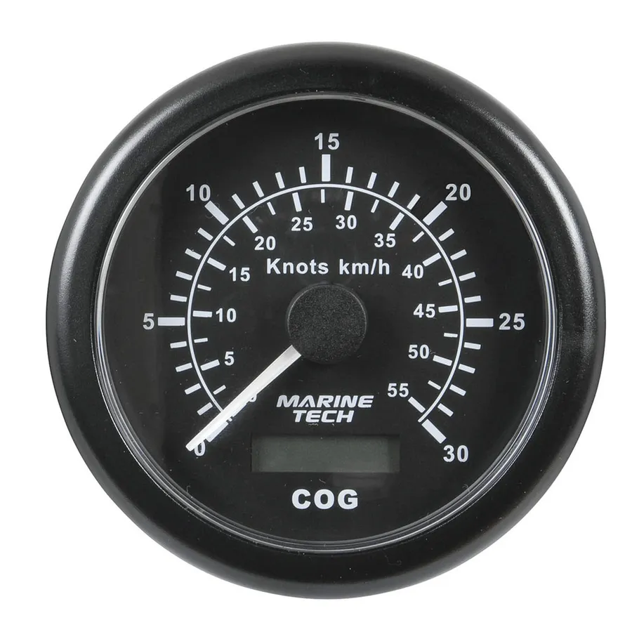 GPS Speedo - 0-30 Knots Black | Road Tech Marine