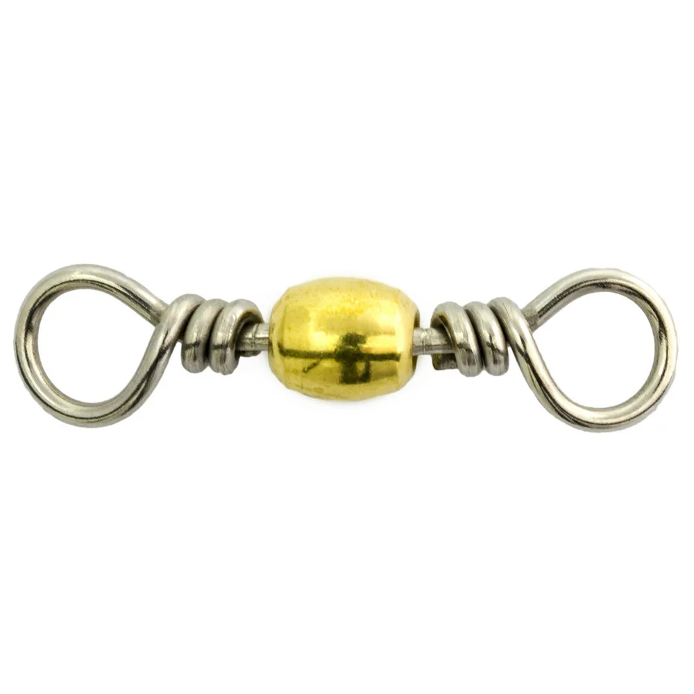 Mustad Bulk Brass Barrel Swivel #1 25Pkt - MSBBL1 | Road Tech Marine