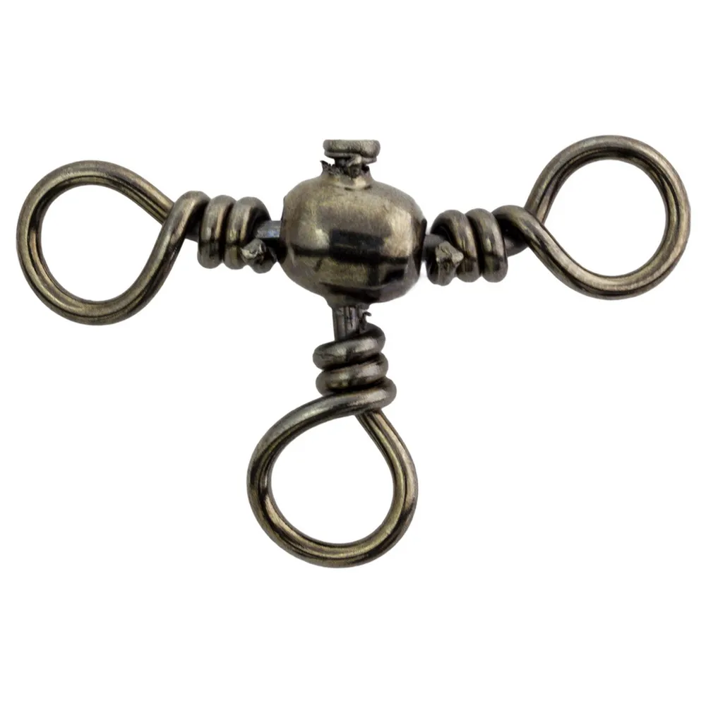 Mustad Barrel 3 Way Swivel 2/0 165Lb - MSCLB2/0 | Road Tech Marine