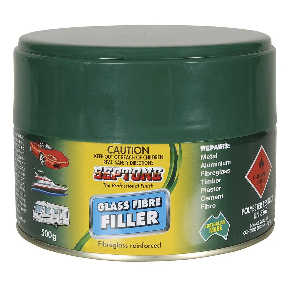 Glass Fibre Filler - Repair Filler Including Hardener 500g | Road Tech ...