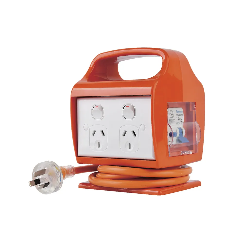 4 Way Portable Power Outlet with RCD | Road Tech Marine