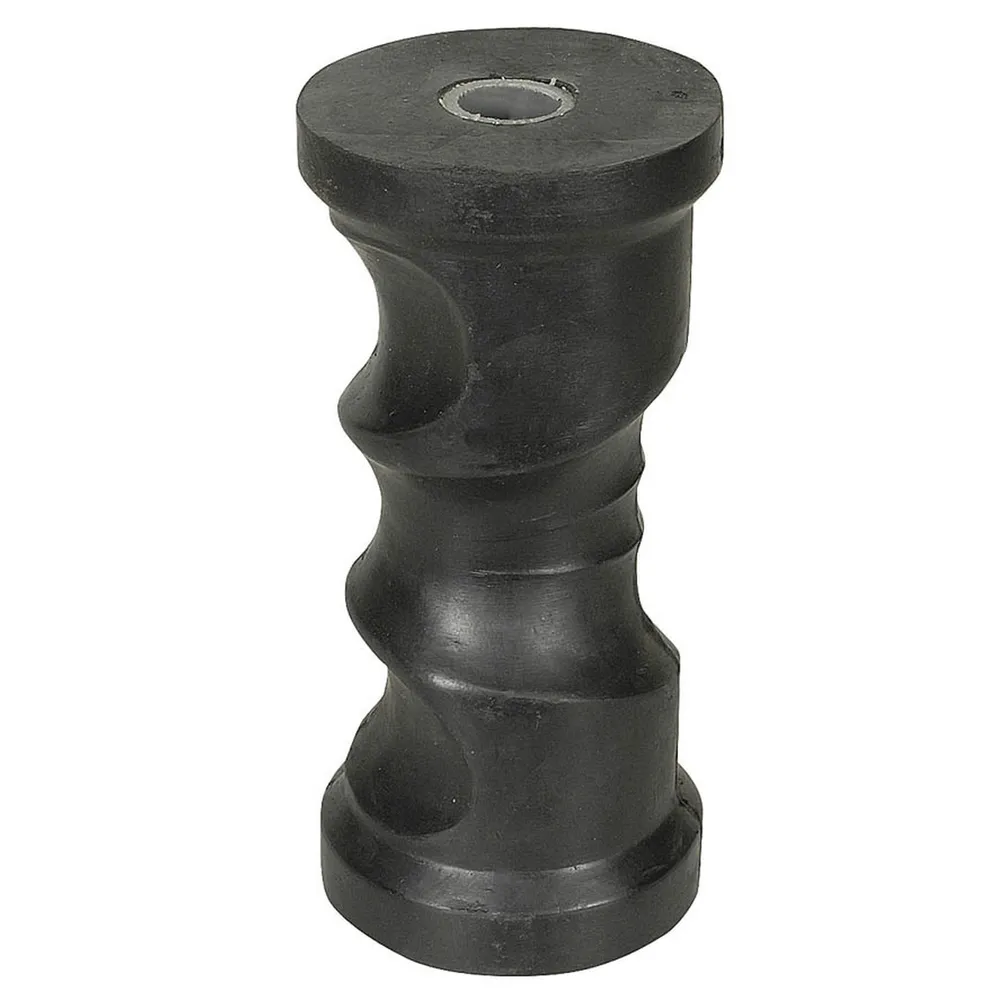 6in Black Self Centering Roller with 17mm Bore | Road Tech Marine