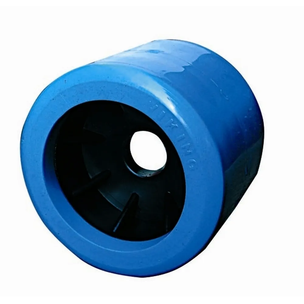 4in x 4in Wobble Roller Blue with 19mm Bore | Road Tech Marine
