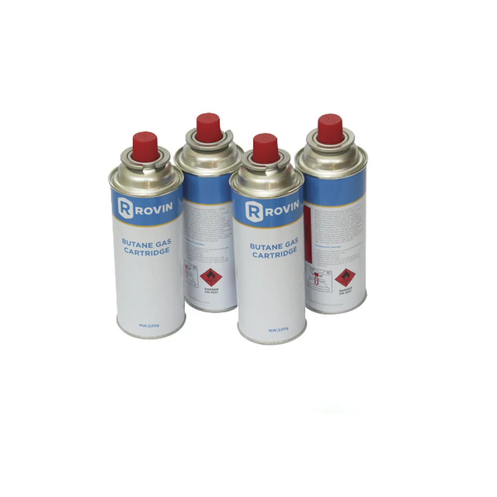 Butane Gas Aerosol 220gm with bayonet fitting 4 Pack | Road Tech Marine