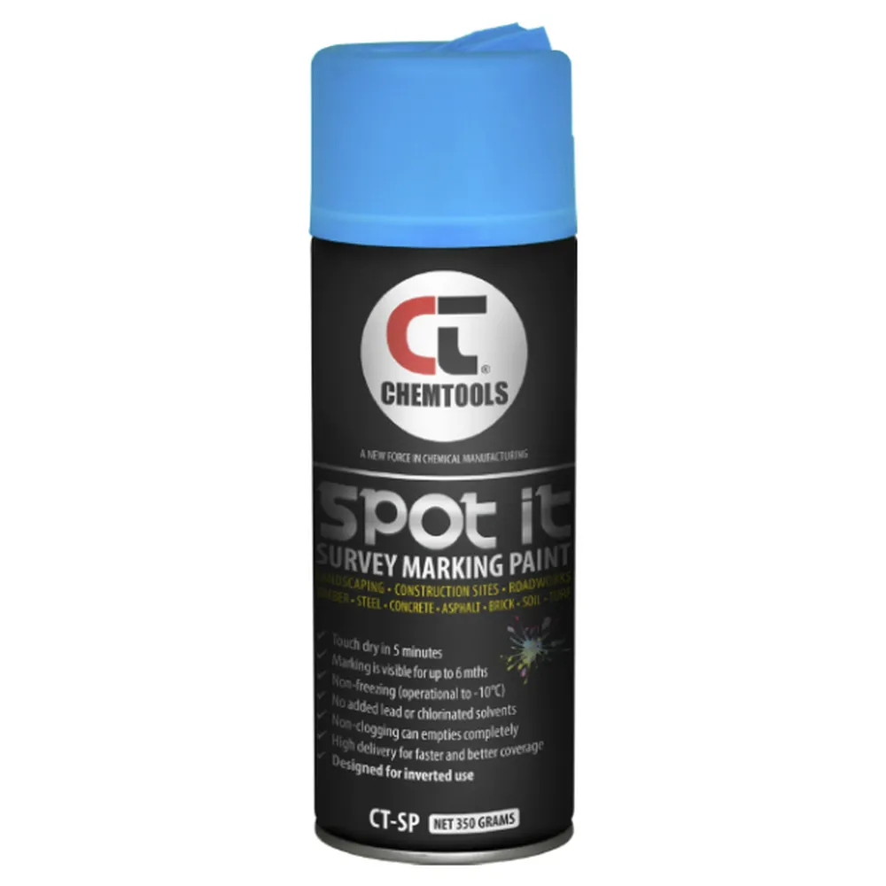 SPOT IT Fluro Blue Survey Marking Paint | Road Tech Marine