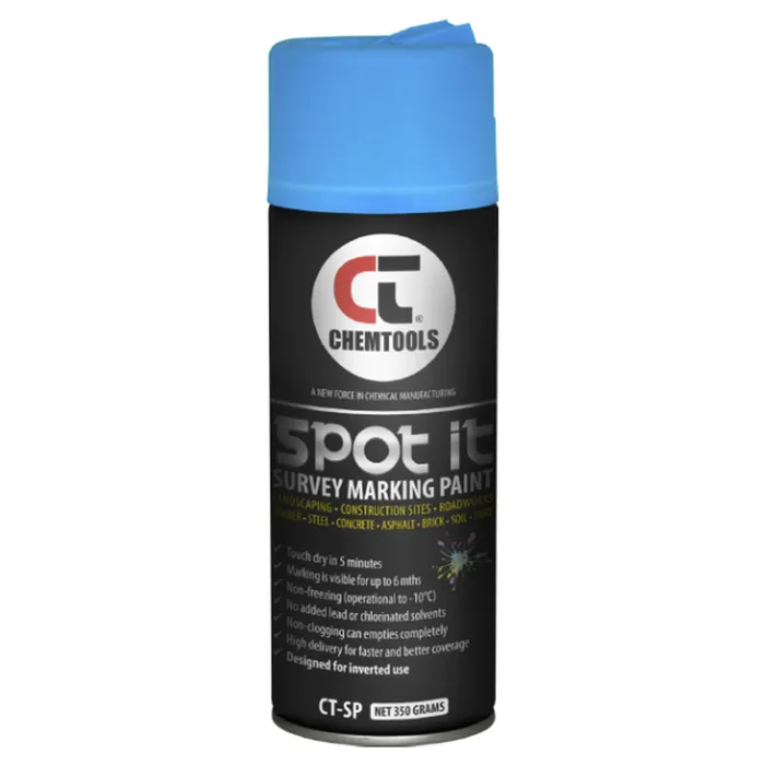 SPOT IT Fluro Blue Survey Marking Paint | Road Tech Marine