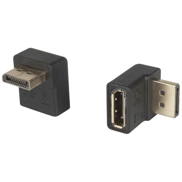 Right Angle Plug to Socket DisplayPort Adaptor | Road Tech Marine