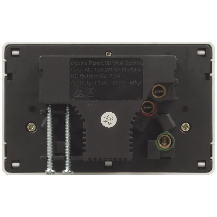 10A Double GPO Power Point with 2 Pole Switching and Dual USB Charging ...