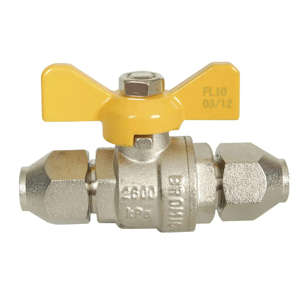 Gas Fittings - 1/2" BSP Flared Ball Valve | Road Tech Marine