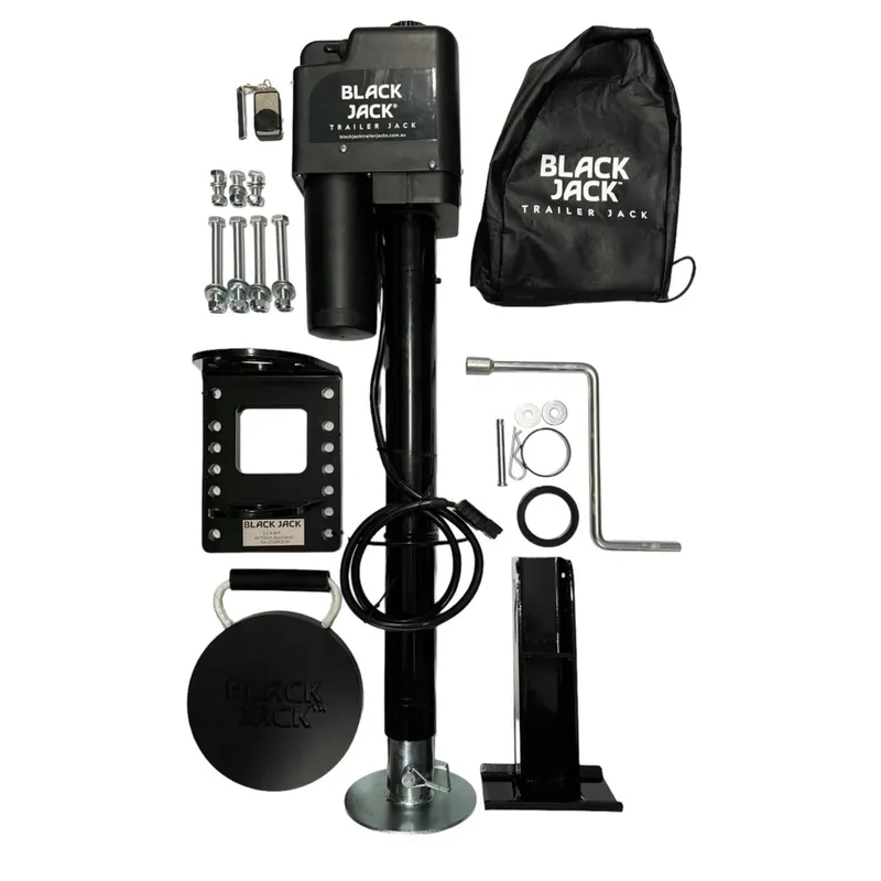Black Jack Maxi Electric Powered Caravan and Trailer Jack | Road Tech ...