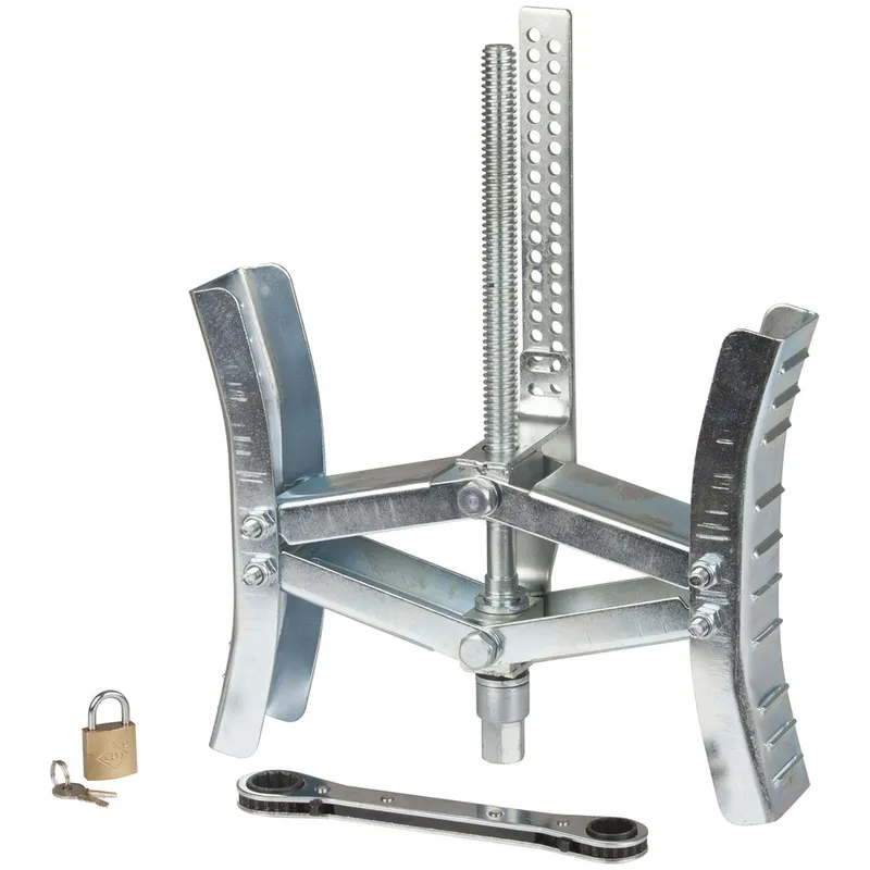 Expanding Dual Axle Metal Stability Chock with Lock and Wrench | Road ...
