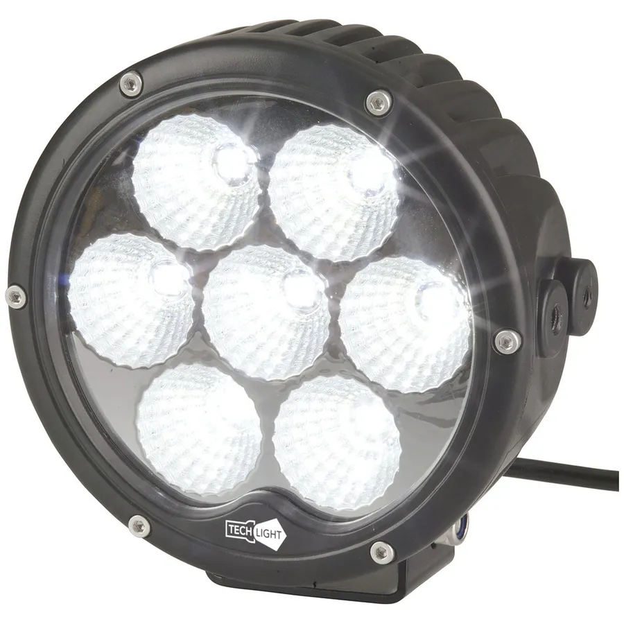 6300 Lumen 6.5 Inch Solid LED Floodlight | Road Tech Marine
