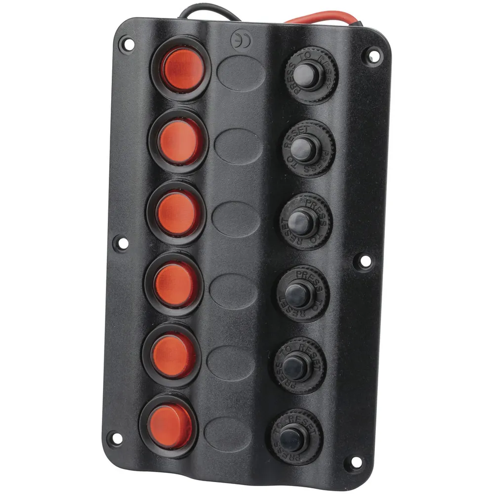Marine Switch Panel with Circuit Breakers | Road Tech Marine