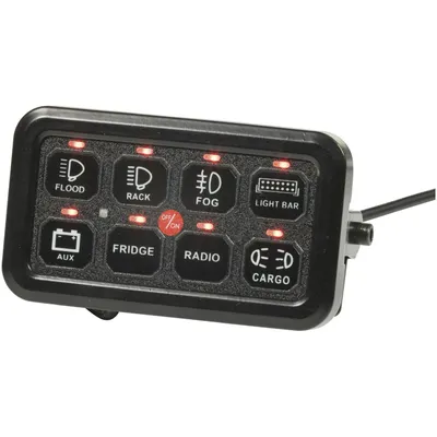 8 Way Switch Panel with Voltage Protection 60A KIT | Road Tech Marine