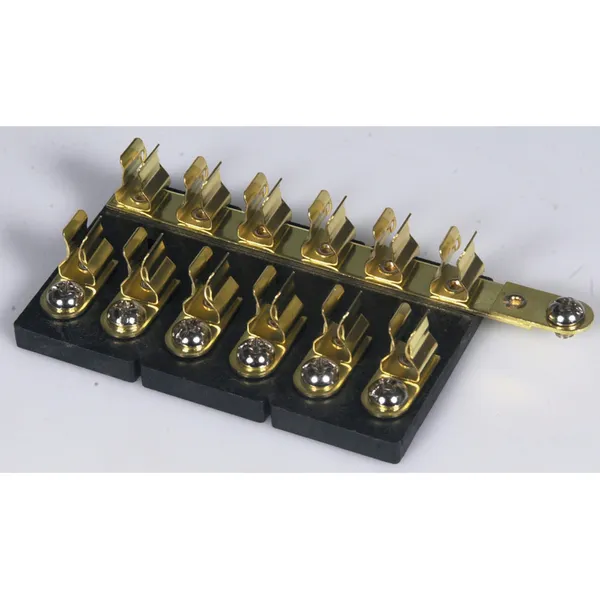 6 Way 3AG Fuse Gang Block - 57 x 90mm | Road Tech Marine