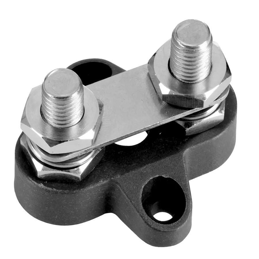 Twin M8 Power Distribution Posts with Bridge Plate in Black | Road Tech ...
