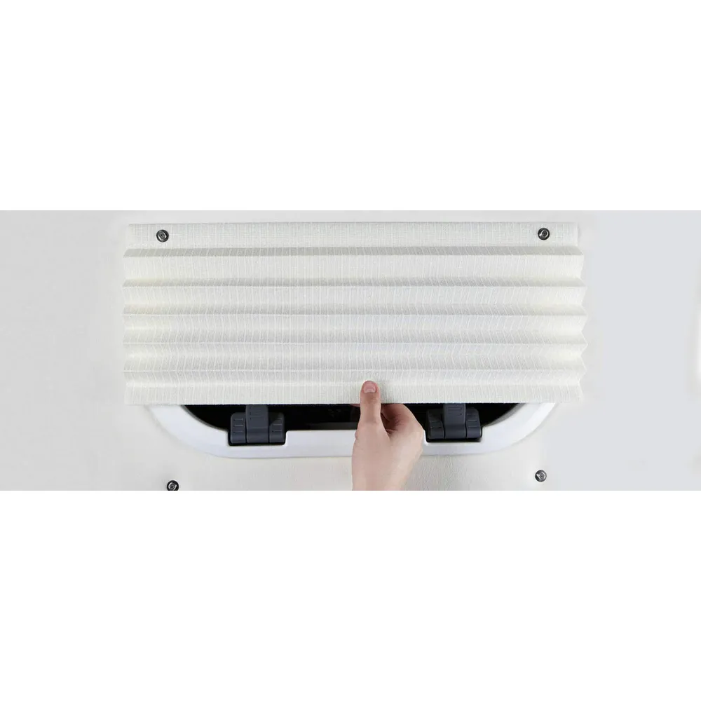 Cream Pleated Blind for Small Windows 508 x 305mm | Road Tech Marine