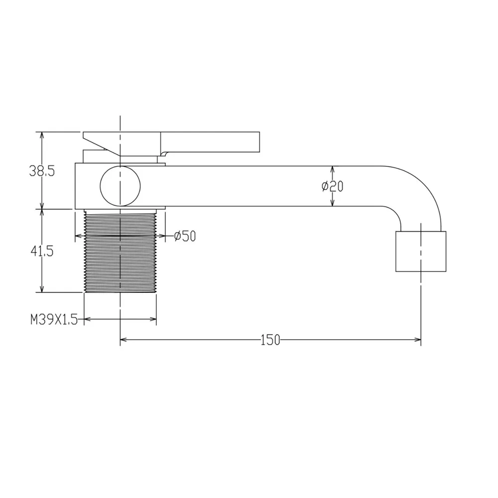 Dometic Hot and Cold Mixer Fold Down Tap | Road Tech Marine