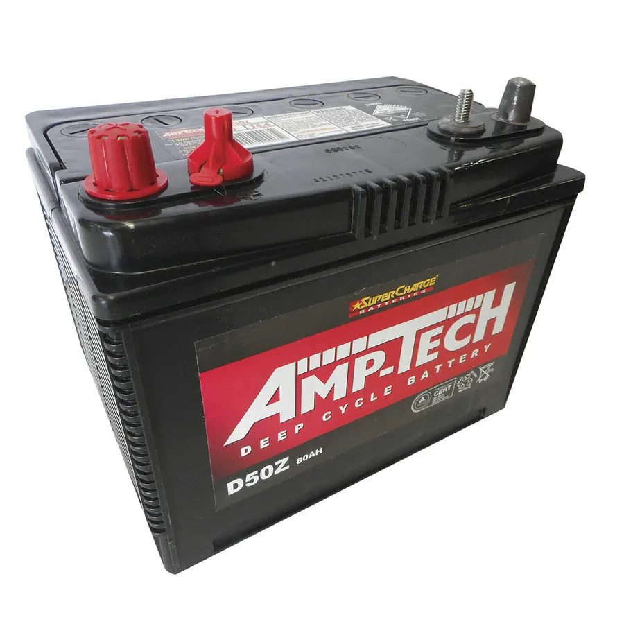 12V Amptech Deep Cycle Battery D50Z 80Ah | Road Tech Marine