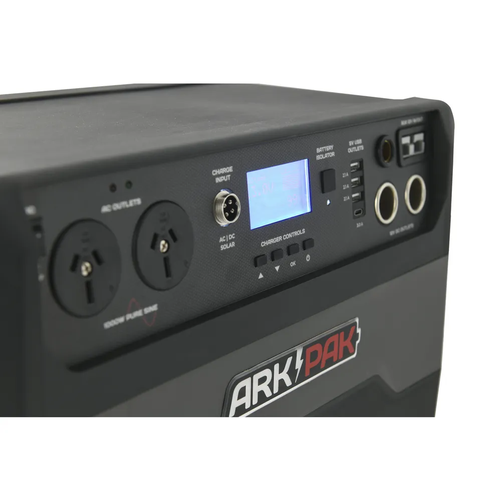 ARKPAK 1000W Pure Sinewave Inverter with Battery Box | Road Tech Marine