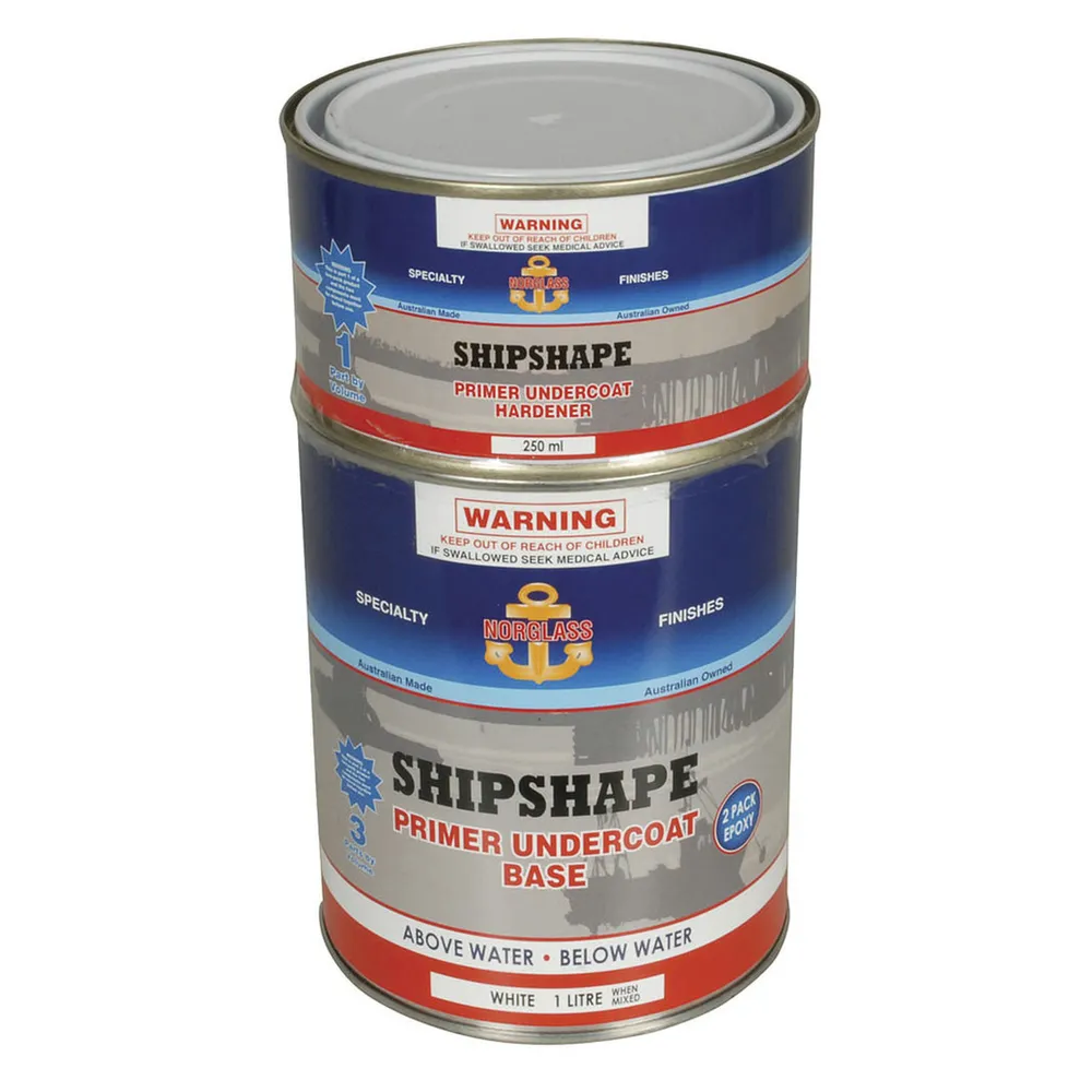 Norglass Shipshape Epoxy Primer Undercoat - White Colour - 1L Tin Kit ...