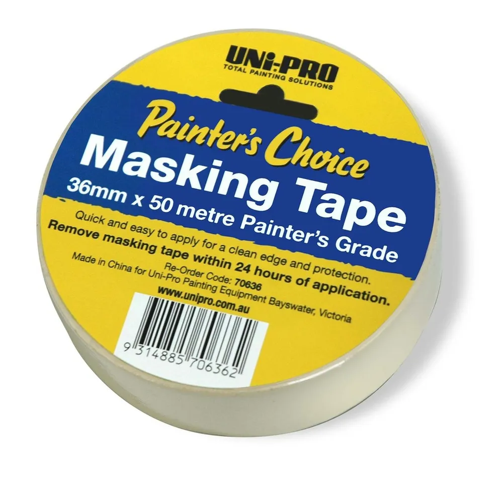 Masking Tapes - 36(W)mm x 50(L)m Standard Masking Tape | Road Tech Marine