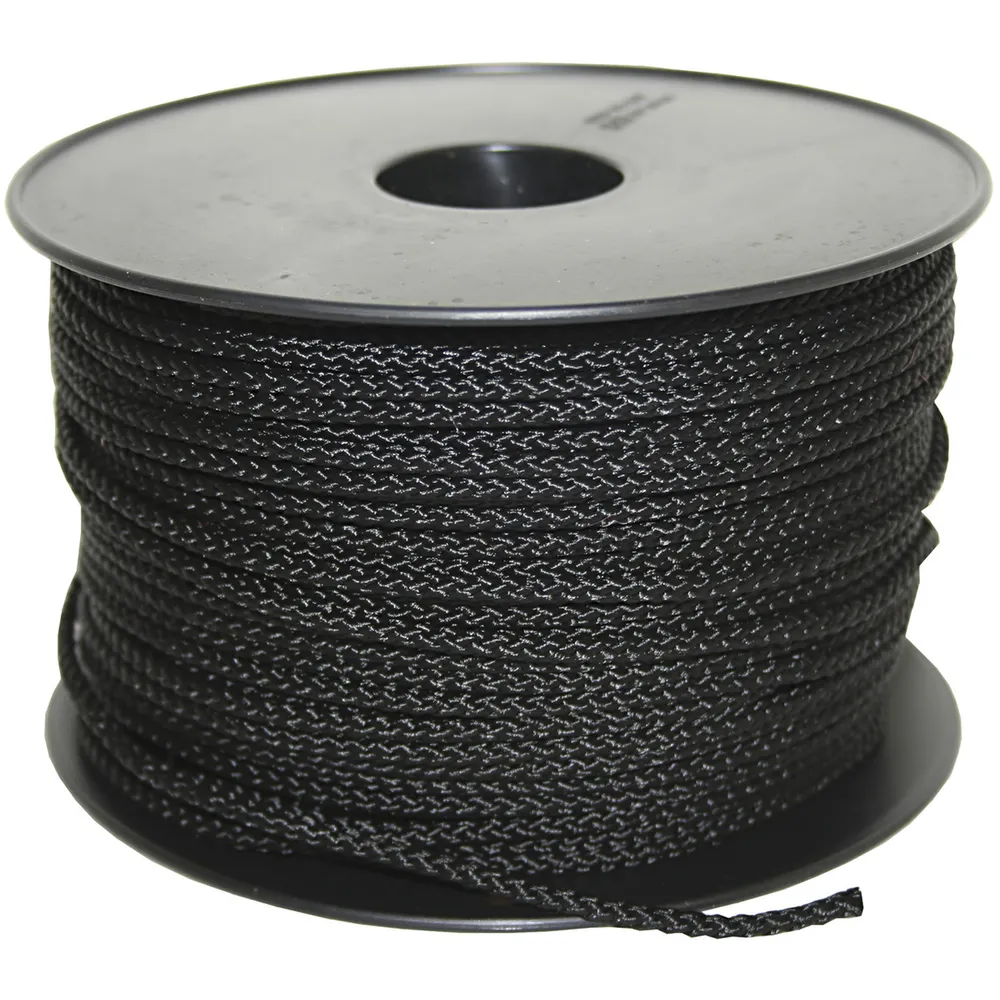 Black 3mm Polyester Cord - Sold per metre | Road Tech Marine