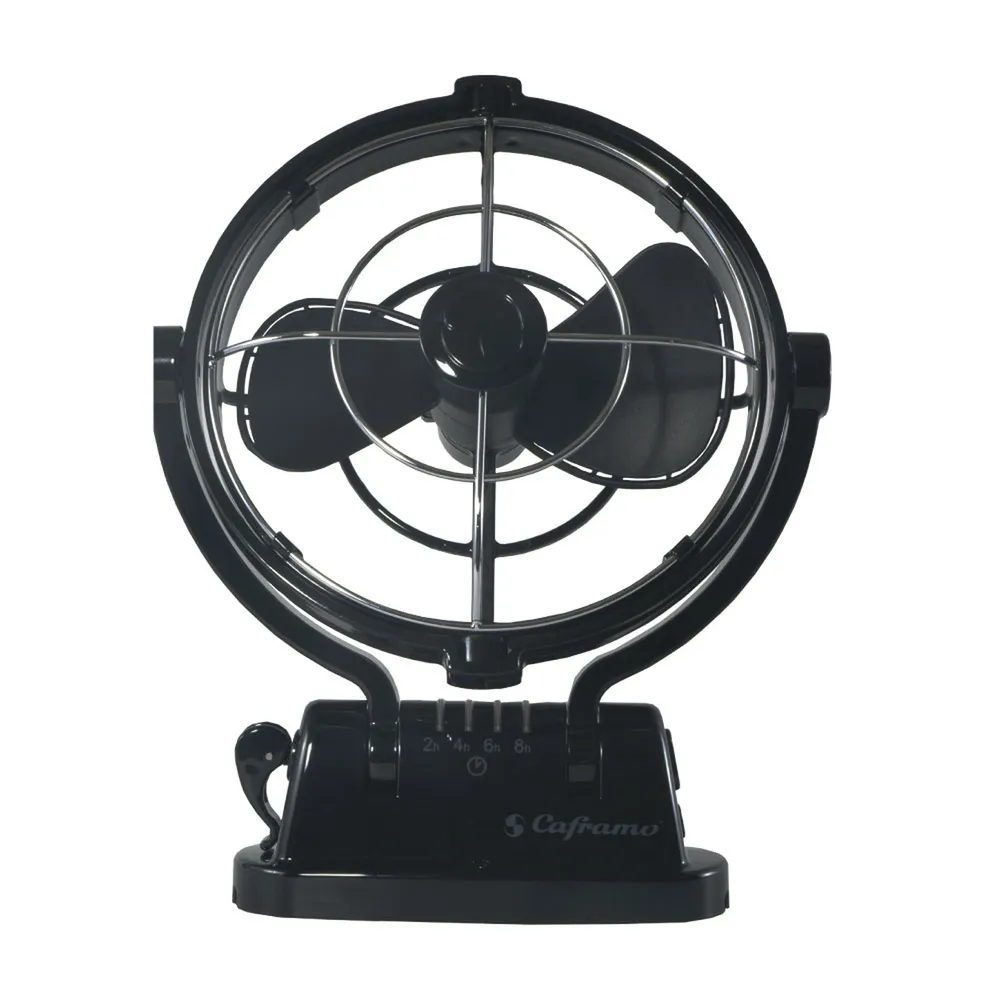 Sirocco II 12-24VDC Gimbal Fan 7in Three Speed Black | Road Tech Marine